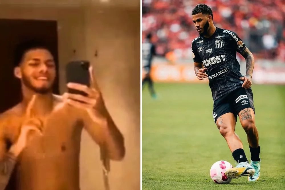 Jogador do Santos tem vídeo íntimo vazado na internet - Litoral SP
